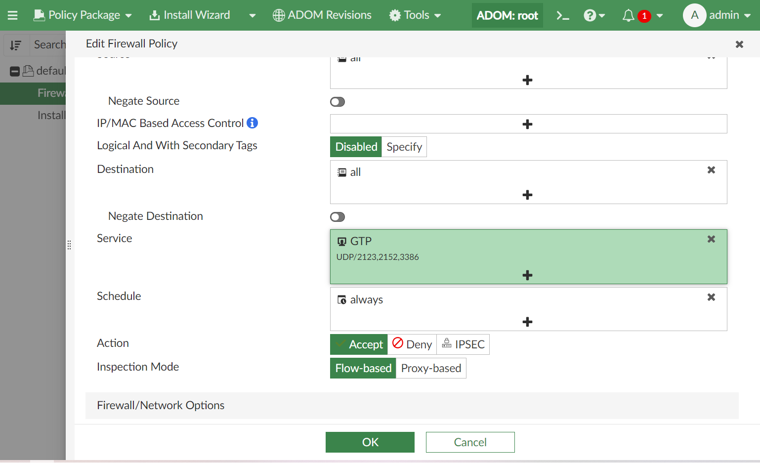 Reverting a Policy to a previous version | FortiManager 7.6.2 | Fortinet Document Library